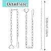 Toilet Flapper Chain, Stainless Steel Toilet Handle Chain, 2 Pack ...