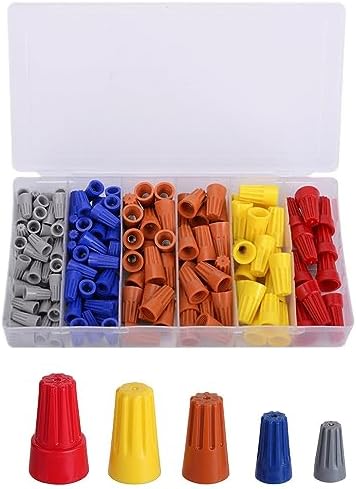 LEVGLAKE 158pcs Electrical Wire Connectors Nuts Colorful Wire Caps Kit ...