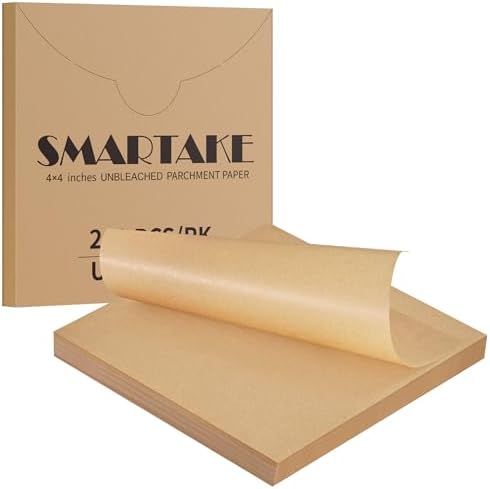 Amazon.com: Juvale 1000 Pack of Precut Parchment Paper Sheets, 4x4 ...