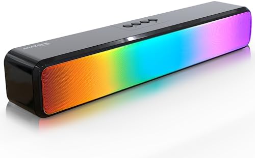 Amazon.com: Redragon GS560 RGB Desktop Soundbar, 2.0 Channel Computer ...