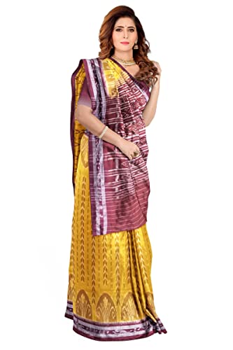 Buy FLOWRINA Odisha Sambalpuri Handloom Ikat Women's Cotton Saree ...