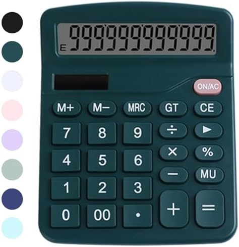 Amazon.com : Office Desk Calculator - Dual Power Simple Financial ...