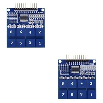 (2 pc) Pro3D TTP226 8-Channel Capacitive Touch Sensor Module : Amazon ...