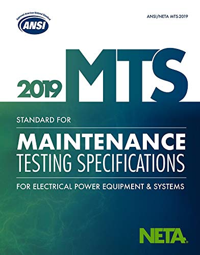 Amazon.com: ANSI/NETA 2019 Standard for Maintenance Testing ...