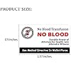 Amazon.com: 160 Pcs Jehovah's Witness No Blood Stickers No Blood ...