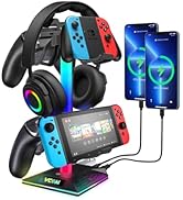 Amazon.com: VCOM RGB Gaming Headphones Stand with 2 USB and 1 Type-C ...