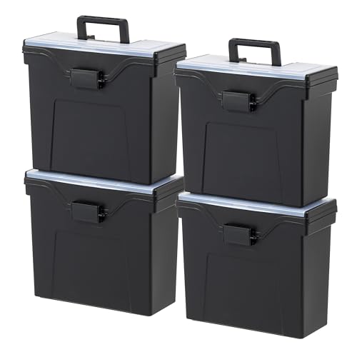 Snapklik.com : IRIS USA Slim Portable Letter/Legal File Tote Box, 4 ...