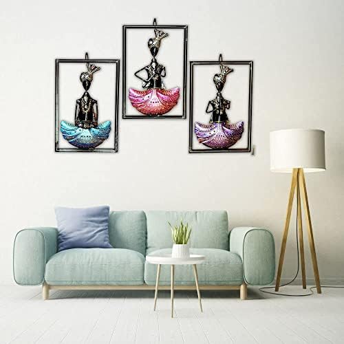 Buy RHEA STORE - Metal Iron Musician Wall Mount Hanging Showpiece, Wall ...
