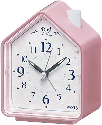 Amazon.co.jp: セイコークロック(Seiko Clock) 目覚まし時計 ピンクパール 110×86×62mm NR434P ...