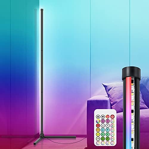 Shuniu LED Stehlampe RGB Dimmbar/herausnehmbar mit Fernbedienung ...