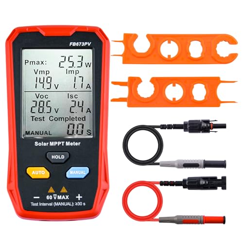Owootecc FB673PV Solar Panel Tester Meter Photovoltaic Multimeter 800W ...