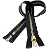 Amazon.com: YKK #5 Brass ~ Separating 17" Medium Weight Jacket Zipper ...