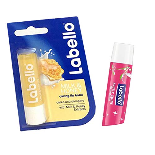 Amazon.com : Labello - Milk and Honey and Watermelon 4 pack : Beauty ...