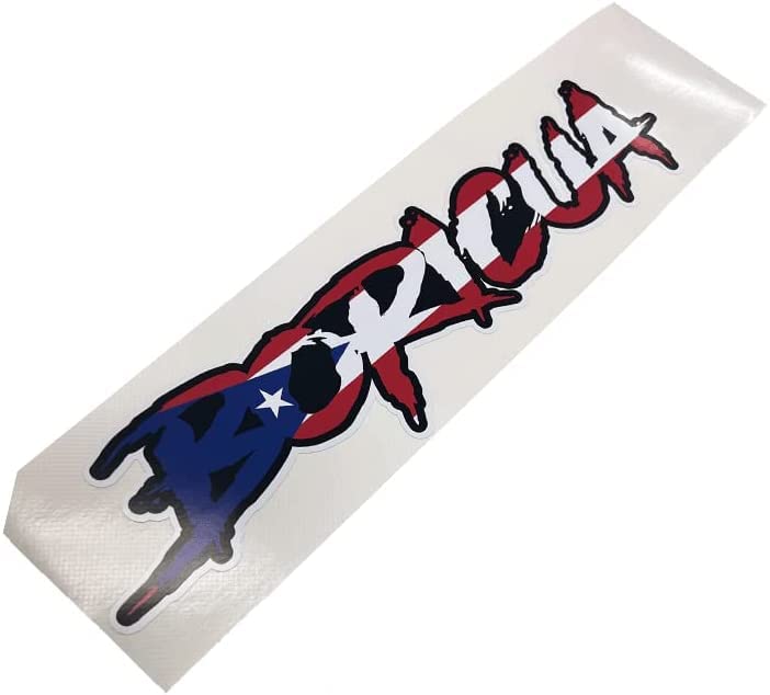 Amazon.com: Boricua Decal Sticker Flag Letters Car Truck SUV 15" Window ...