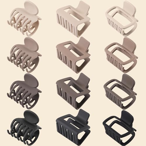 Amazon.com : 12 Pack Medium hair clips for Women,3 Assortment Size ...