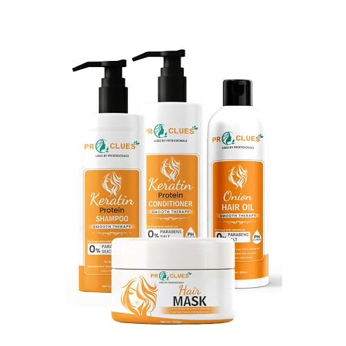 Buy Proclues Hair Kit 4, Keratin Shampoo 250ml &Conditioner 200ml ...