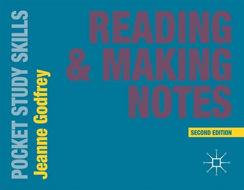 Reading and Making Notes (Pocket Study Skills) : Godfrey, Jeanne ...