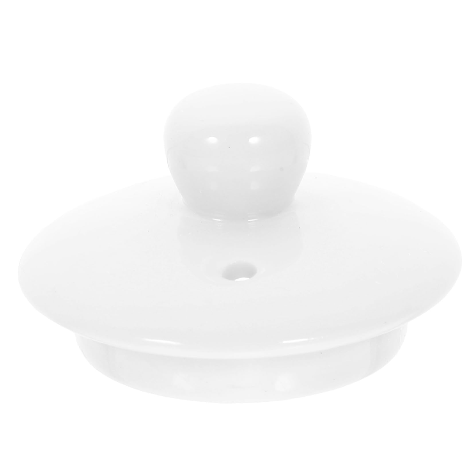 FELTECHELECTR White Ceramic Tea Cup Lid Replacement Lid for Teapot ...
