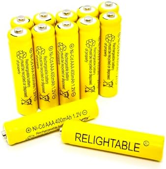 Amazon.com: PKCELL Rechargeable 400mAh AAA Battery 1.2V NiCD Battery1 ...