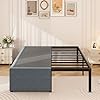 Amazon.com: FMDMR 18 Inch Full Size Bed Frame, The Metal Platform Bed ...
