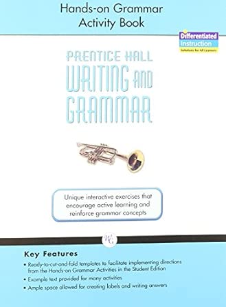 Amazon.com: WRITING AND GRAMMAR HANDS-ON GRAMMAR ACTIVITY BOOK 2008 GR9 ...