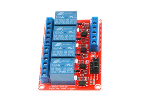 Snapklik.com : NOYITO 4 Channel Relay Module High Low Level Trigger
