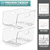 Amazon.com: Sorbus Stackable Storage Bins Open Front - Clear Stackable ...