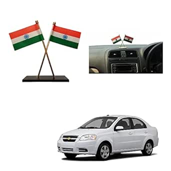Car Dashboard Idols Bharat India proud Indian Flag with double Cross ...