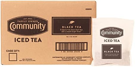 Amazon.com : Community Coffee Pre-Measured Iced Tea Filter Packs for 3 ...