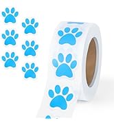 Amazon.com: 500 Pcs Paw Print Sticker 1" Cute Dog Cat Paw Sticker ...
