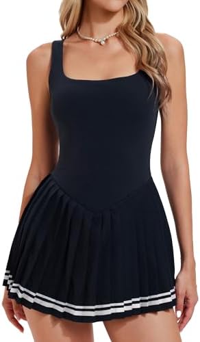 Amazon.com: AFZ Tennis Dress for Women Summer Sleeveless Mini Dress ...