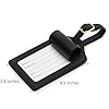 Amazon.com: Luggage Tag PU Leather for Suitcase Baggage Handbag Travel Bag Label Suitcase Tag ...
