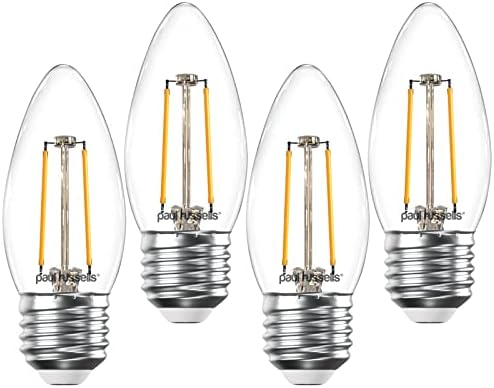 paul russells E27 Edison Screw LED Filament - Pack of 2 – 2.5W 25W ...