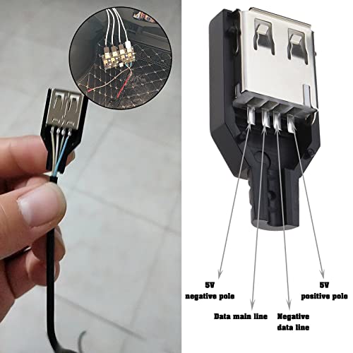 eMagTech 10 Set USB Type A 4 Pin Female Jack Connector DIY USB ...