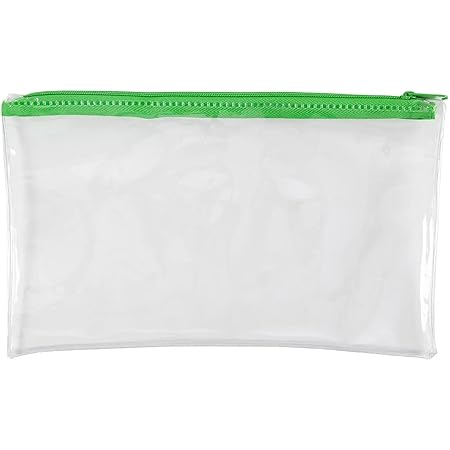 Helix clear pencil case PVC plastic 200x125mm black/blue/pink x 1 ...