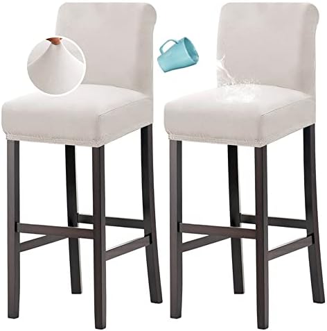 Amazon.com: H.VERSAILTEX 100% Waterproof Bar Stool Cover Stretch ...