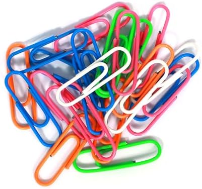 Bambalio GEM-28 Vinyl Coated 28mm Paper Clips (4 Packs of 100 Clips ...