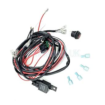 Generic 12V 40A Harness Wiring Loom Fuse Relay Switch w/Two Led Work ...