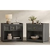 Amazon.com: SICOTAS 31" Wide Nightstands Set of 2, Large Night Stands ...