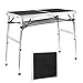 Amazon.com: Camp Field Aluminum Folding Small Table, Adjustable Height ...