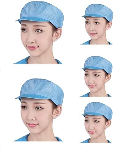 Amazon.com: 5 Pack ESD Safe Anti-Static Dust Proof Hats with Hard Visor ...