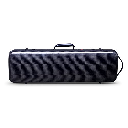 Crossrock Composite Carbon Fiber Light Weight Oblong Violin Hard-shell ...