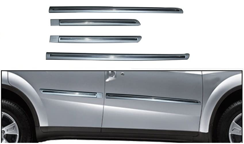 Buy CARMAX Grey Colour Stylist ABS Premium Car Side Beading/Door ...