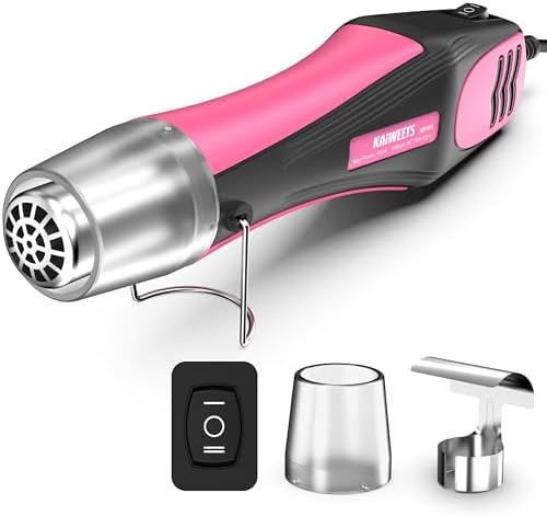 KAIWEETS Mini Heat Gun for Crafting with 450W, Small Dual Temp Hot Air ...