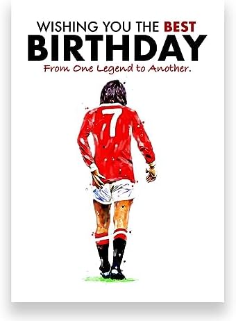 Manchester United Birthday Card | George Best : Amazon.co.uk ...