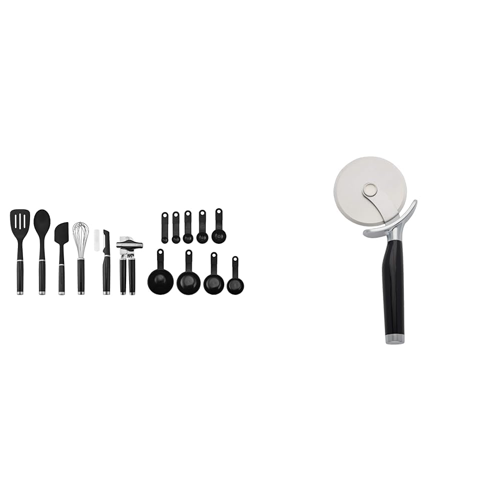 Amazon.com: KitchenAid 15-Piece Tool and Gadget Set with Pizza Wheel, 9 ...