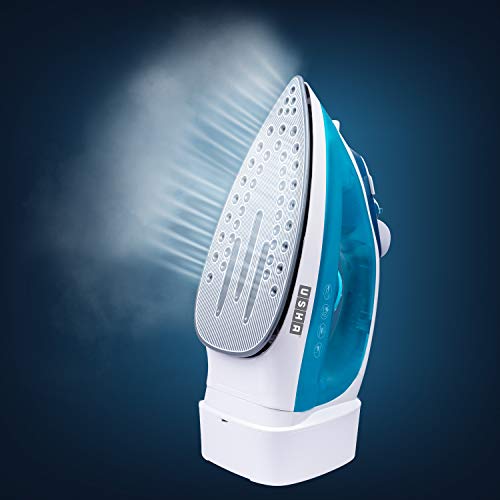 USHA Helix Pro Smart Steam Iron 2000 W with Easy-Wind Retractable Cord ...
