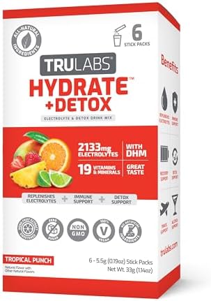 Amazon.com: TRULABS Hydrate + Detox - Tropical Punch. Sugar Free ...