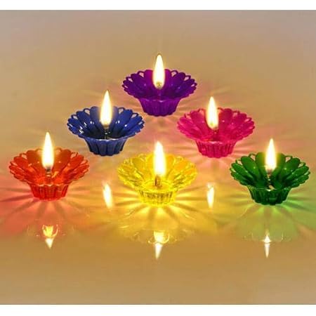 Buy CraftVatika 3D Reflection Diya, Diwali Decoration Items for Home ...