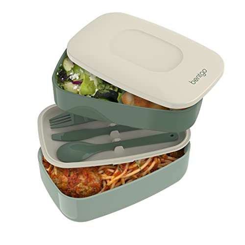 Amazon.com: Bentgo Classic - All-in-One Stackable Bento Lunch Box ...
